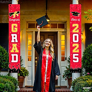 Graduation Banner for Graduation Door Decorations - 72x12 Inch, No DIY | Graduation Door Banner for Graduation Party Decorations 2022 Black and Gold | We Are So Proud of You Graduation Banner 2022