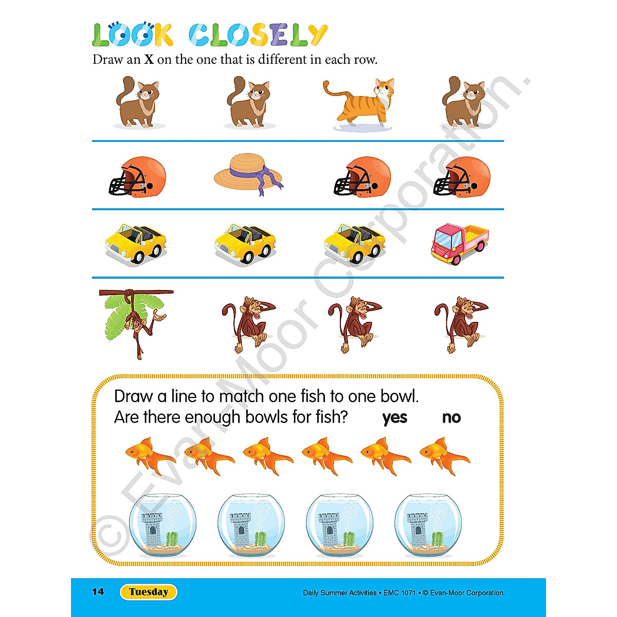 Evan-Moor Daily Summer Activities, Grade K-1