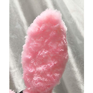 3T-SISTER Helmet Bunny Ear Women Girls Plush Rabbit Ear for Motorcycle Bicycle Ski Helmets Halloween Party Cosplay Wig Helmet Accessory Decorations Velcro Reusable Design （Pink） 2PCS