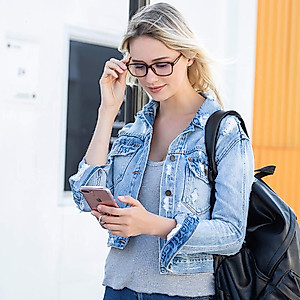 K KENZHOU Blue Light Blocking Glasses/Computer Glasses 2 Pack for Women/Men Computer Reading/Gaming/TV/Phones Glasses,Anti Eyestrain & UV Glare(C1,C2)