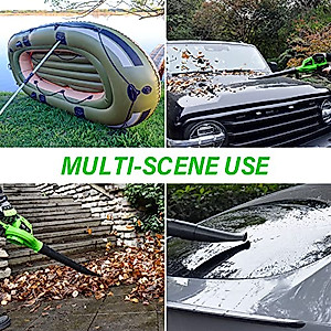 SOYUS Leaf Blower Cordless with Battery and Charger, 150 MPH 20V Electric Leaf Blower with Two-Speed Mode, Blowers for Lawn Care, Debris Dust Cleaning, Snow Blower