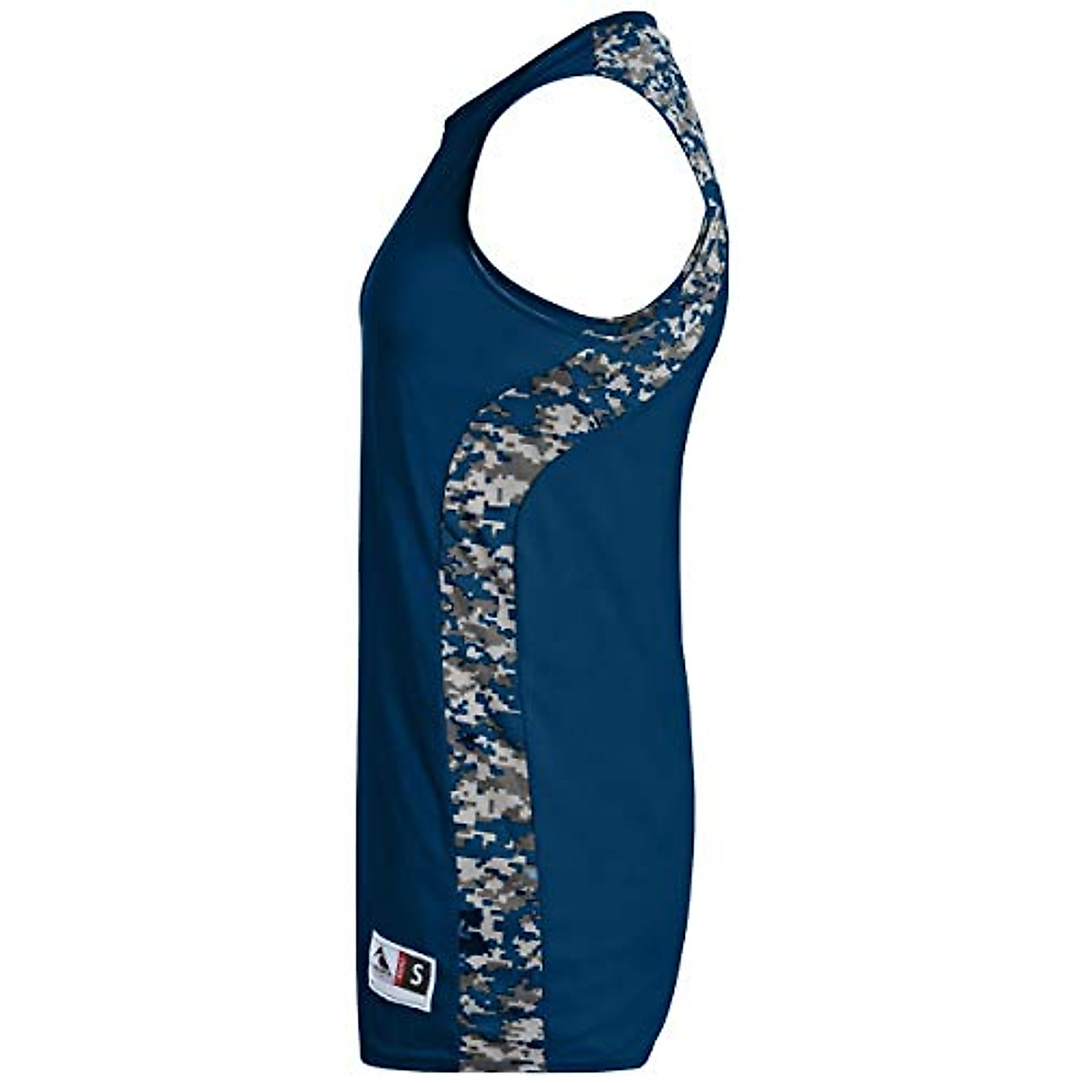 Augusta Sportswear Boys Hook Shot Reversible Jersey, Navy/Navy Digi, Large