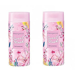 Body powder Cute Press Sweet Musk Perfumed Talcum powder. 100 g. (pack of 2)