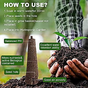 120 Pcs Seed Pod Kit,Plant Germination Kits,Hydroponics Garden Accessories for Hydroponic Growing System, Grow Anything Kit with 30 Grow Sponges, 30 Grow Baskets,30 Pod Labels, 30 Grow Domes (120Pcs)