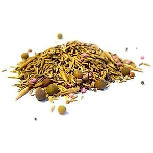 Chicken Forage Seed Mix - Better Eggs and Meat, Annual Ryegrass, Perennial Ryegrass, Buckwheat, Flax, Millet, Forage Peas, Red Clover, Alfalfa, Sunflowers (1 Pound)