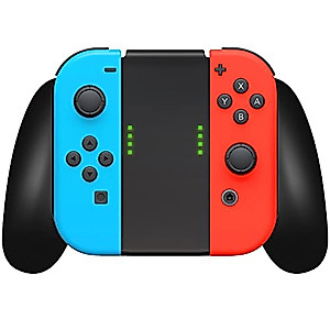 TALK WORKS Gaming Grip for Nintendo Switch Joy-Con - Secure Fit Gaming Controller Grip, Gamer Accessories for Joy-Con, Handheld Joystick Remote Control Holder, Black