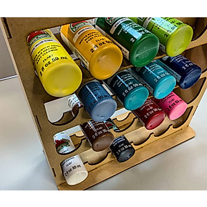 Vertical Paint Rack for 2oz Craft Paints - 36mm Diameter Bottles