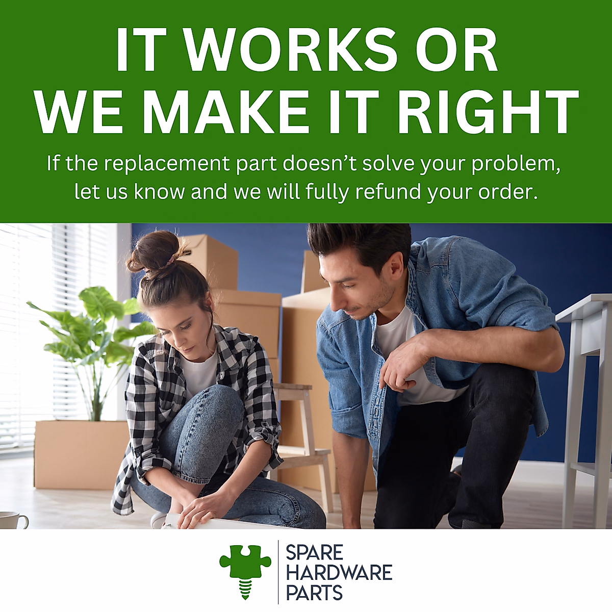 Spare Hardware Parts Drawer Screws (Replacement for IKEA Part #100365) (Pack of 10)