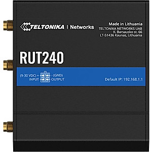 Teltonika RUT240 4G /LTE & WiFi Cellular Router with Ethernet and I/O, Remote Connection, Advanced VPN
