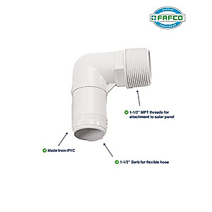 FAFCO Solar Bear/Cub Solar Water Heating System Installation Accessories and Hardware Kit for Above Ground and Inground Pool Systems