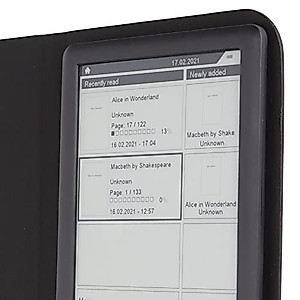 GOWENIC Ereader, 6In 800X600 Reading Tablet Hd Ink Screen E Reader 8Gb 512Mb Abs Ebook Reader with Protective Case Film for Reading, Support 32Gb Tf Card Expansion