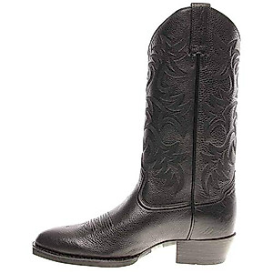 Ariat Mens Heritage R Toe Western Boot Black Deertan 10