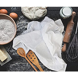 Flour Sack Kitchen Towels (White,12 Pack) 100% Cotton,28x28 Inch Cloth Napkin, Bread wrapper, Cheesecloth, Multi Purpose Kitchen Dish Towels,Bar Towels, Extremely Absorbent & Sturdy By Excellent Deals