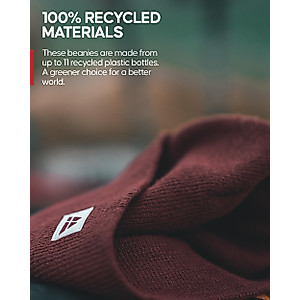 DANISH ENDURANCE Sustainable Classic Beanie for Men & Women, Plain Kitted Hat