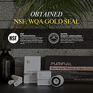 PURIFULL Replacement Cartridge 2nd Head Filter | 1 Pack | 3 months usage | Mineral Skin Water