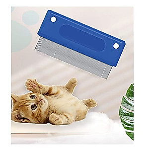 5 Pieces Pet Dog Eye Combs Tear Stain Remover Combs Pet Grooming Comb,Pet Lice Comb Remove Fleas and Flea Eggs Pet Comb for Removal Dandruff, Hair Stain,for Small Pet Cat Dogs Removing Crust and Mucus (5-Set)