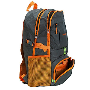 Rockland Packable Stowaway Backpack, Charcoal, Large