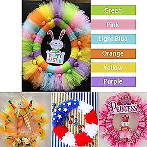 White Tulle Fabric, 6 Inch by 100 Yards Tulle Roll for Tutu Wedding Decoration DIY Crafts Gift Wrapping Party Backdrop Baby Shower Table Skirt