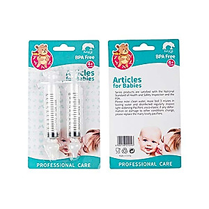 Syringe Nasal Irrigator, Professional Baby Nasal Irrigator Portable Infant Nose Cleaner Rinsing Device Fast All Natural Relief-Nasal Irrigation/Nasal Spray/Nasal Hygiene (2 pièces)