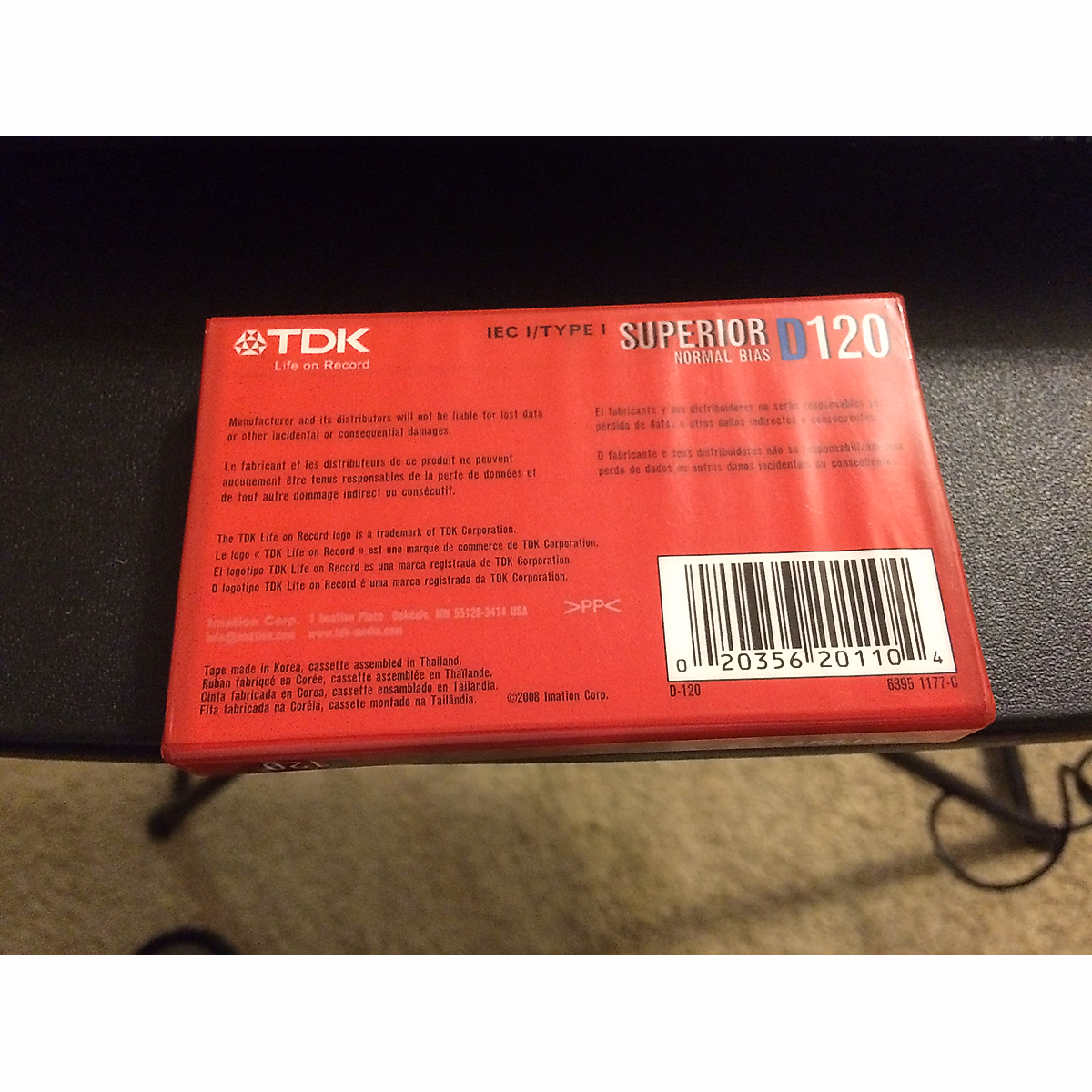 TDK D120 Audio Tape Normal Bias