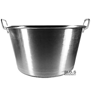 Large Cazo Stainless Steel 21" Caso para Carnitas Gas Heavy Duty Wok Acero Inoxidable