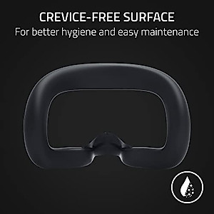 Razer VR Facial Interface for Meta Quest 2: Ultra-Thin Texture - Universal Silicone Cushion w/ Cooling Vents - Light-Blocking Design - Long Lasting Support and Comfort - Contoured 3D Profile
