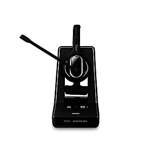 Sennheiser SD Pro 1 ML (506010) - Single-Sided, Multi Connectivity Wireless DECT Headset for Desk Phone & Certified for Skype for Business, Ultra Noise-Cancelling Microphone (Black)
