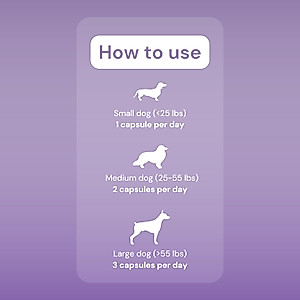OptiCalm Dog Calming Supplement - GABA, L-Theanine & L-Tryptophan - Sprinkle Capsules for Relaxation & Anxiety Relief - Natural Calming Aid