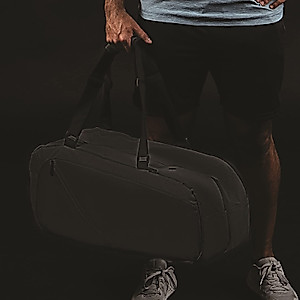 Athletico Tennis Bag and Racketball Bag - Tennis Bags for Women and Men to Hold Tennis Racket, Racquetball Racket, Pickleball Paddles and Other Equipment or Gear (Black)