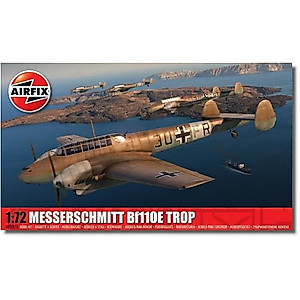Airfix Messerschmitt Bf110E/E-2 Tropical 1:72 WWII German Military AviationPlastic Model Kit A03081A