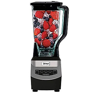 NINJA 1000 Watts Blender NJ600, Silver/Black, 72 Oz (Renewed)