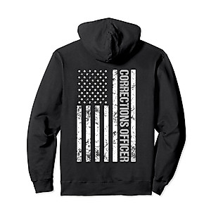Patriotic Corrections Officer Pullover Hoodie