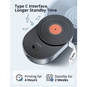 Label Maker Machine with Tape, Osoeri Bluetooth Label Printer, Portable Thermal Handheld Sticker Mini Label Inkless Multiple Templates, USB Rechargeable for Home Kitchen Office Organization