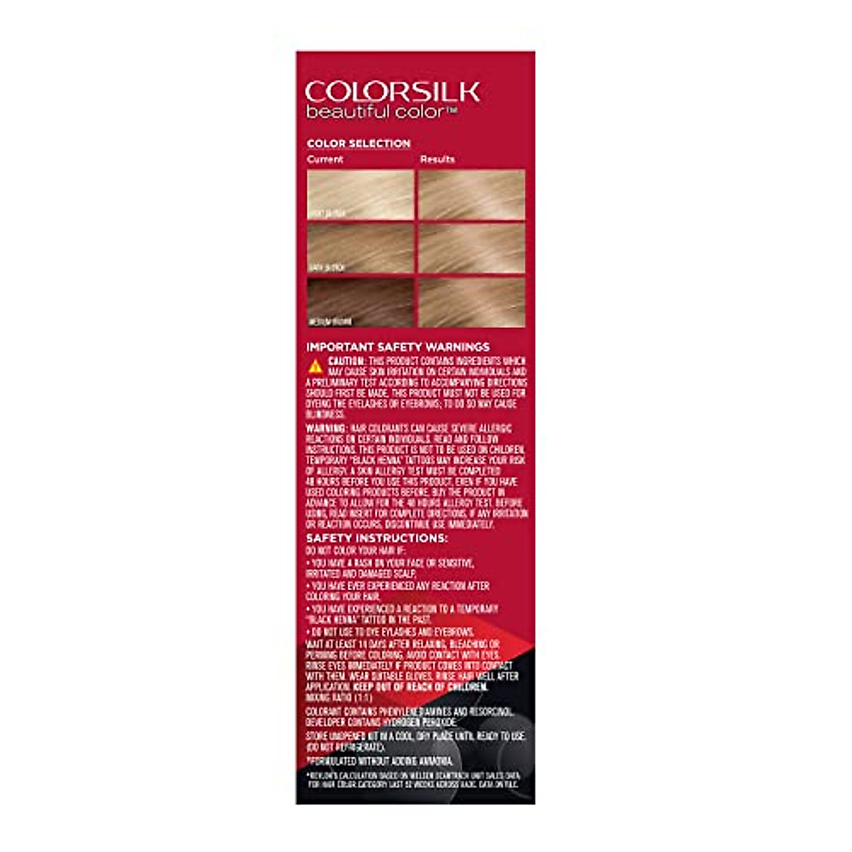 Revlon Permanent Hair Color, Permanent Blonde Hair Dye, Colorsilk with 100% Gray Coverage, Ammonia-Free, Keratin and Amino Acids, Blonde Shades (Pack of 3)