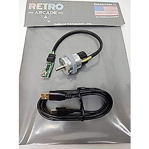 SpinTrack Arcade USB Spinner by RetroArcade.us, Perfect for MAME and Jamma Systems