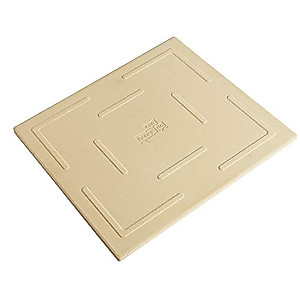 Honey-Can-Do KCH-09011 Pizza Stone, 14" x 16", natural clay