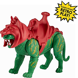 Masters of the Universe Origins Battle Cat 6.75-in Action Figure, He-Man's Loyal Tiger-like Eternian Creature for MOTU Storytelling Play and Display with Origins 5.5-in Figures, Gift for Kids Age 6+