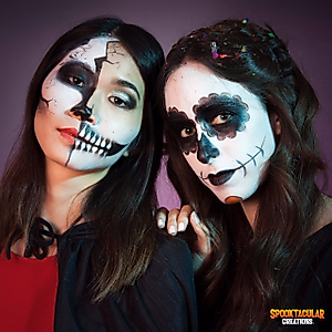 Spooktacular Creations Halloween Makeup Face and Body Paint Makeup Stick , Oily Waterproof Foundation Stick for Cosplay Zombie Skeleton Clown for Adult and Kids Party Dress Up (1 Oz, White )