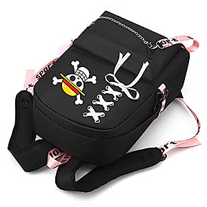 Mensdoor USB Backpack Anime Backpack Casual Backpack Daypack Laptop Bag College Bag Book Bag School Bag With Pencil Bag
