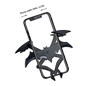 livin Alloy Material Car Phone Bat Mount Unique Phone Holder for Car Gifts for Men Bat Decorations Collectibles for Room Universal Vent/Dash/Windshield Gravity Automatic Locking Hands Free