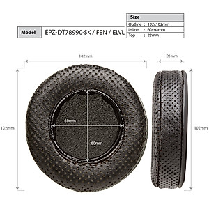 Dekoni Audio Earpads for Beyerdynamic DT Series - Comfortable Replacement Ear Pads for DT 990 Pro, Enhanced Sound Quality, Durable Design (Elite Fenestrated Sheepskin)
