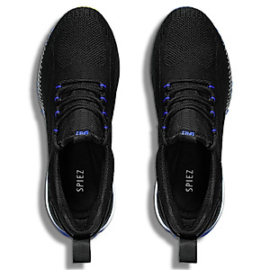 SPIEZ Composite Toe Safety Shoes, Unisex Air Cushion Lightweight Work Shoes Black/Blue Black/Green US5-12