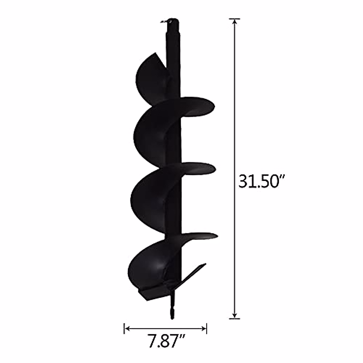 ALL-CARB Auger Drill Bit 8 x 31 inch Garden Auger Spiral Drill Bit Earth Auger Bit Post or Umbrella Hole Digger with 3/4 Shaft