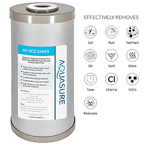 Fortitude V2 Series Sediment/Carbon/Zinc Bacteria Inhibiting Triple Purpose Replacement Filter - Standard (Sediment/Carbon/Zinc, Standard)