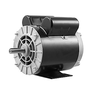 VEVOR 2HP SPL Air Compressor Motor, 3450 RPM Electric Motor, 115/230V, 15/7.5Amps, 5/8" Keyed Shaft 56 Frame, 1.88" Shaft Length for Air Compressors