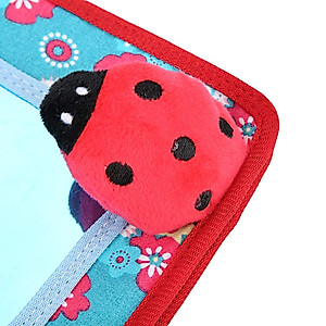 ViaGasaFamido Baby Mirror, Colorful Cute Baby Essential Developmental Safety Mirror Stroller Pedant Tool Children Early Educational Tool