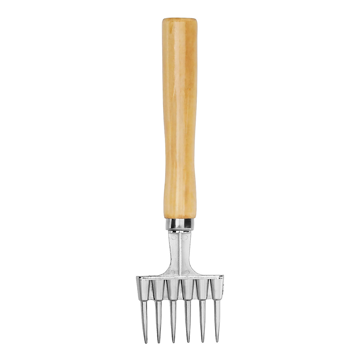 New Star Foodservice 48346 Ice Chipper Crusher Nickle Plated with Wood Handle, 9", Silver