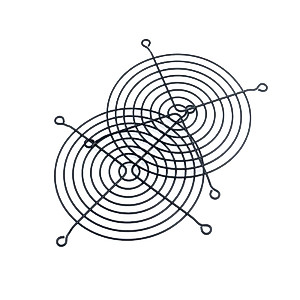 Semetall Cooling Fan Protective Grill 12Pcs 120mm Computer Case Cooling Fan Grill Metal Grill for 120mm Fans,Cooling Fan Finger Guard Protective Grill for PC Ventilator(Black)