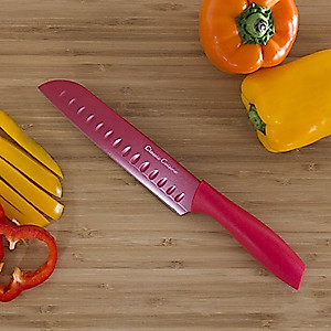 Classic Cuisine 14 Pc Colored Knife Set with Sheaths-Pro Grade, Assorted