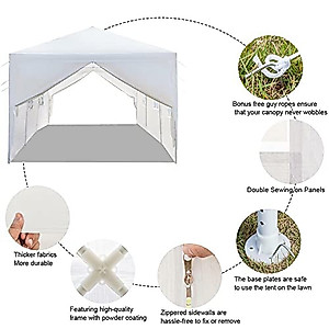 10'x30' Outdoor Canopy Party Wedding Tent White Pavilion 8 Removable Walls -8